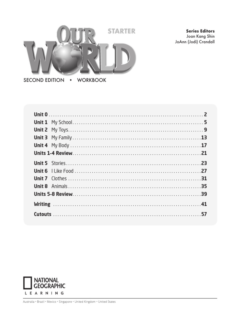 Our World 2ed AME Starter Workbook | PDF | English Language | Getty Images