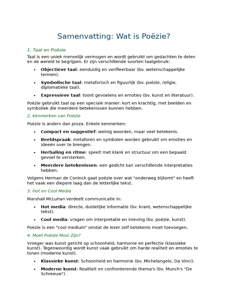 Samenvatting | PDF