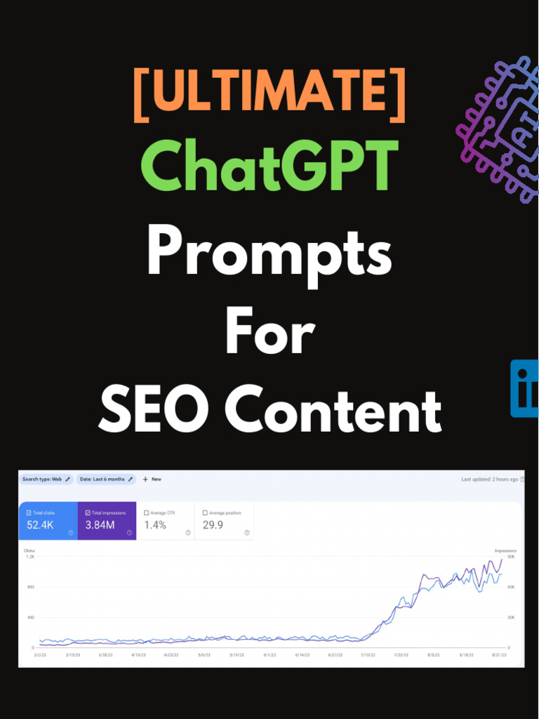 (ULTIMATE) ChatGPT Prompts For SEO Content | PDF