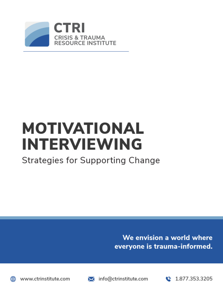 Motivational Interviewing | PDF | Empathy | Motivation