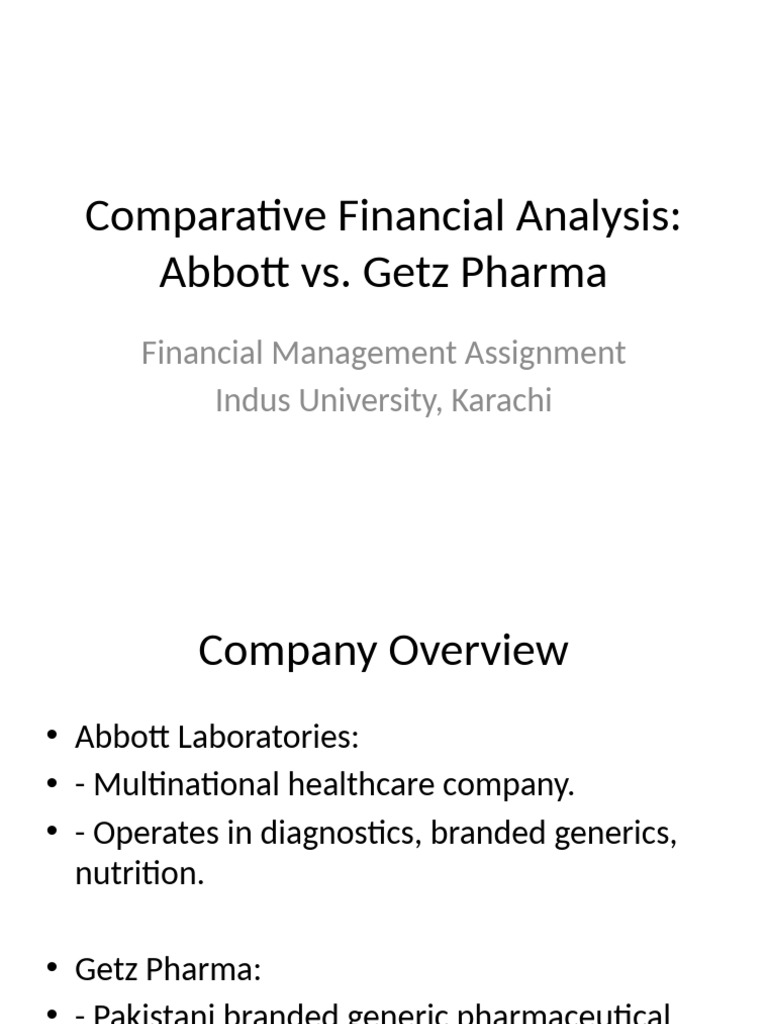Abbott Vs Getz Financial Analysis | PDF