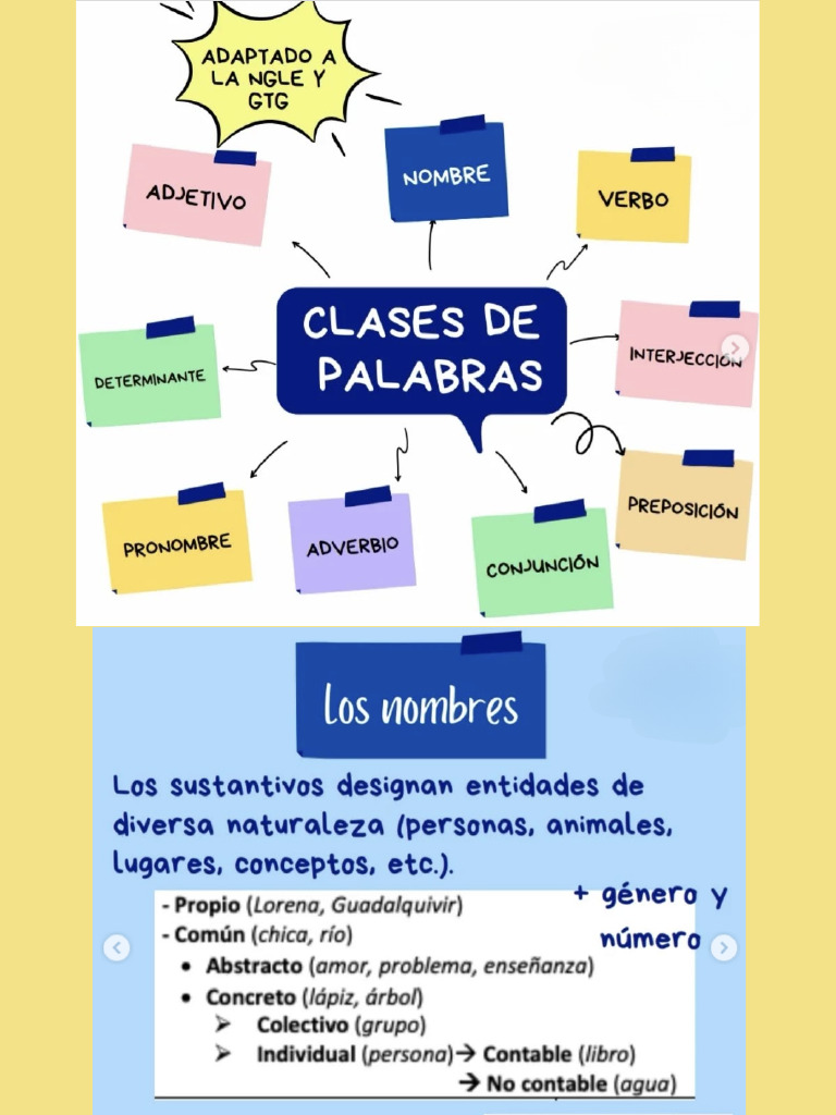 Las Clases de Palabras | PDF