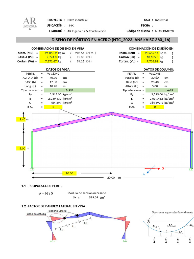 Diseño de Elementos en ACERO Ver. 3.0 | PDF | Pandeo | Mecánica de sólidos