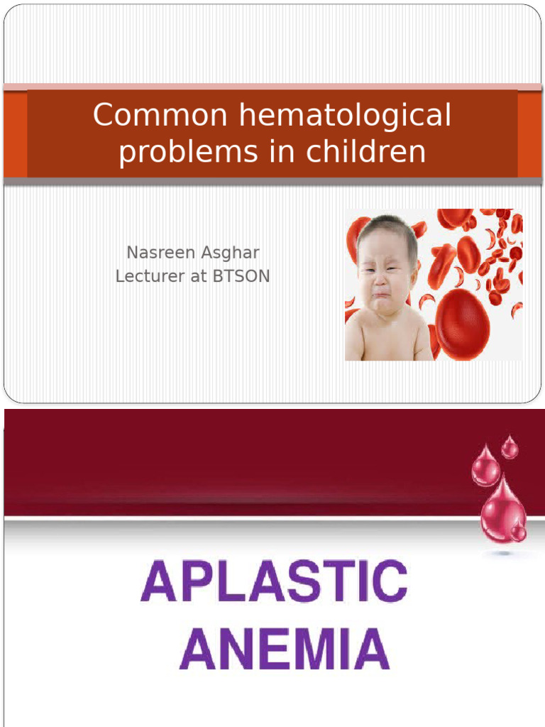 Hematological Issues in Children | PDF