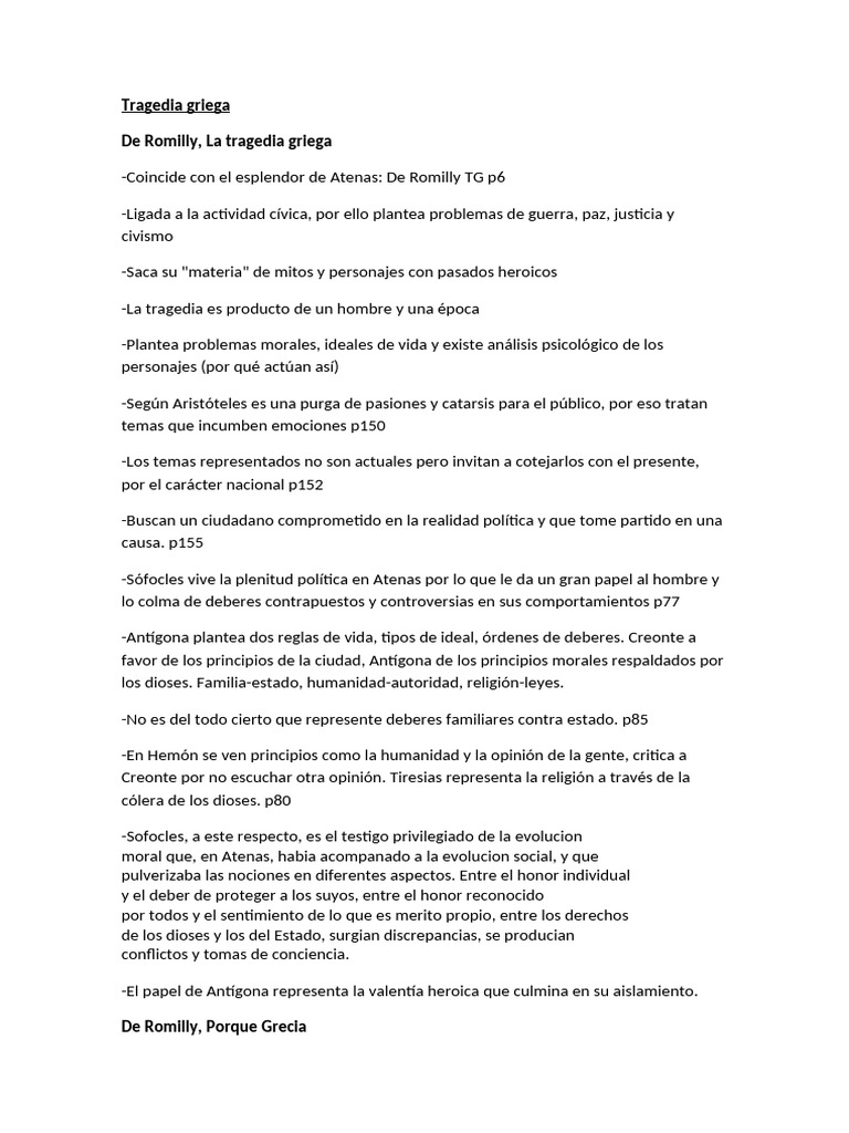 Tragedia Griega | PDF | Tragedia | Tragedia griega