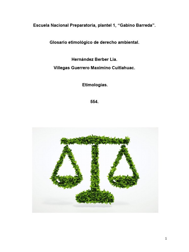 Formato para La Investigaci-N de T-Rminos Del Glosario Etimol-Gico | PDF | Entorno natural ...
