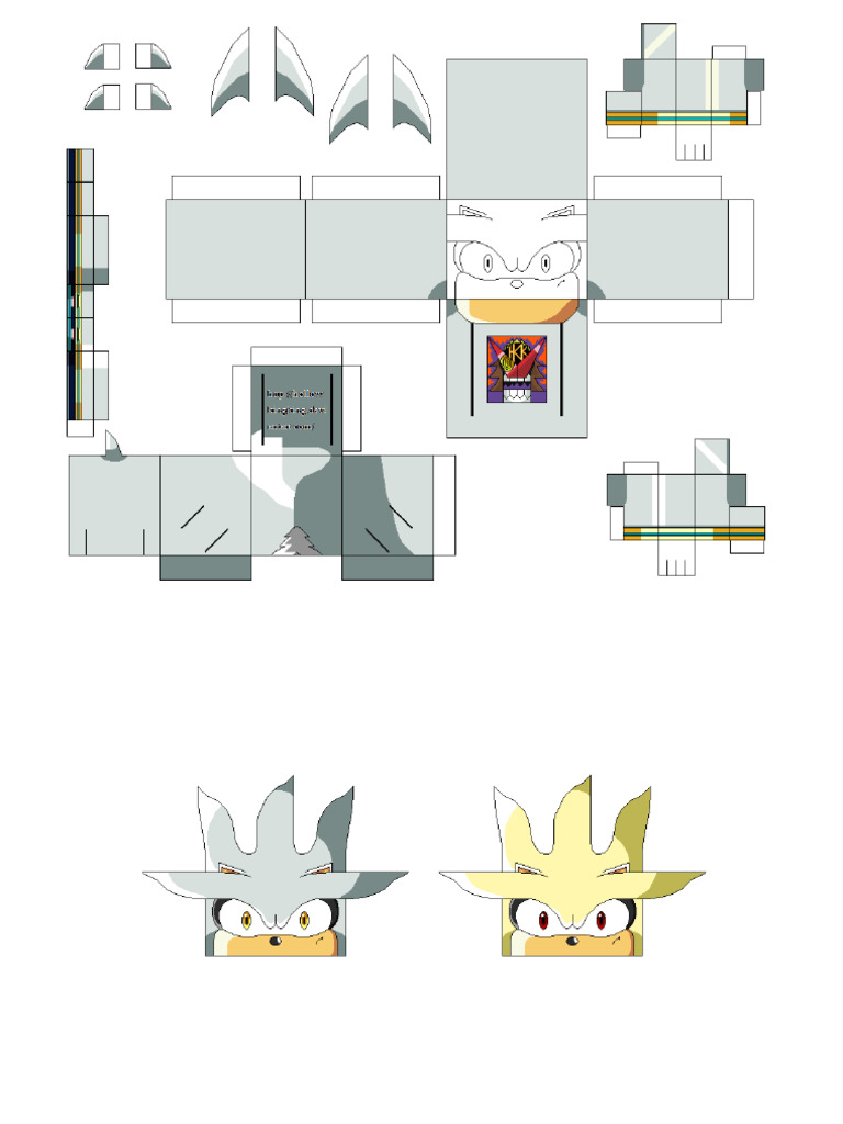Silver Paper Toy Paper Craft | PDF