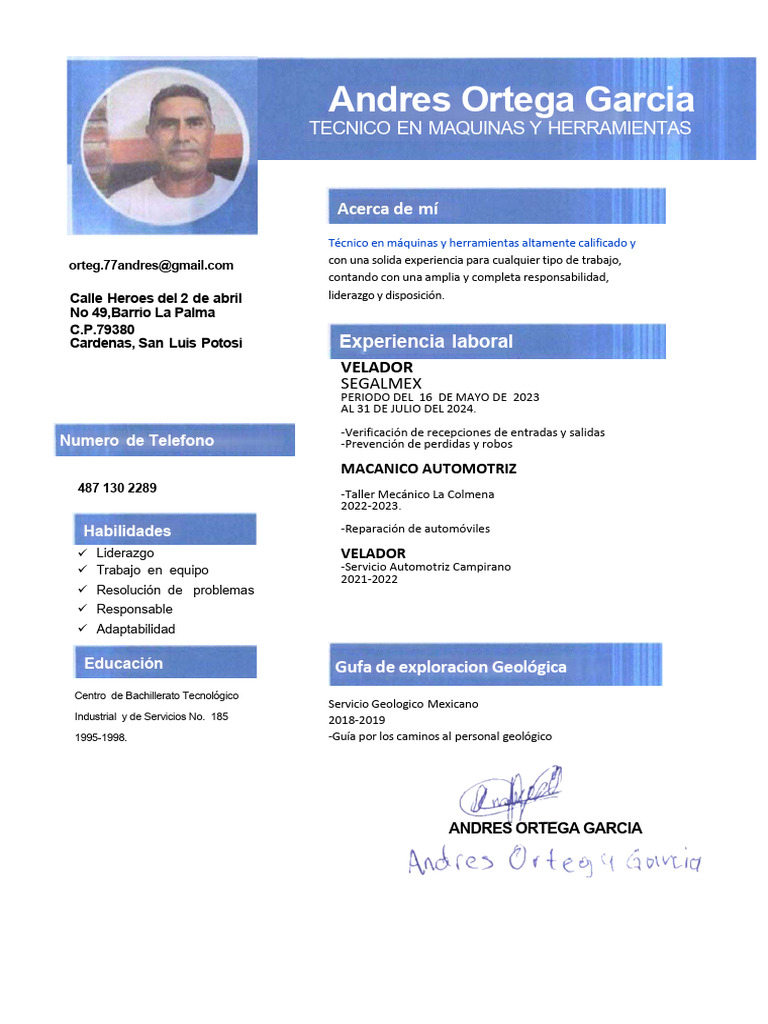 01 Ortega Garcia Andres - CV | PDF
