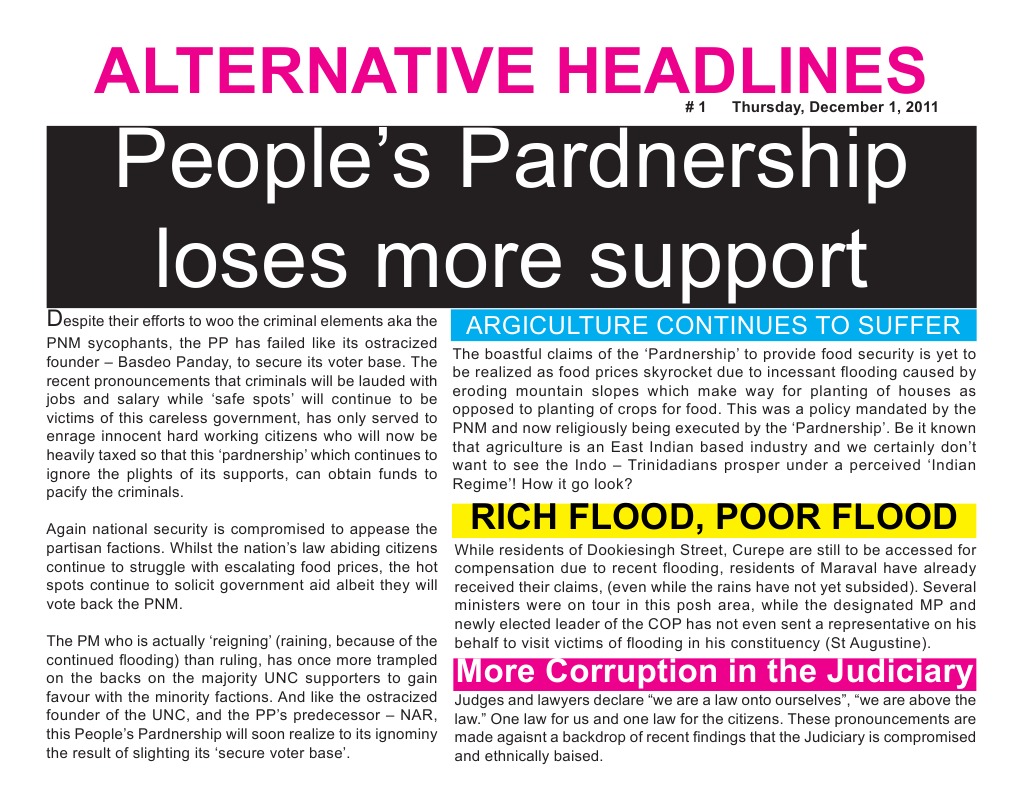Alternative Headlines # 1 | PDF