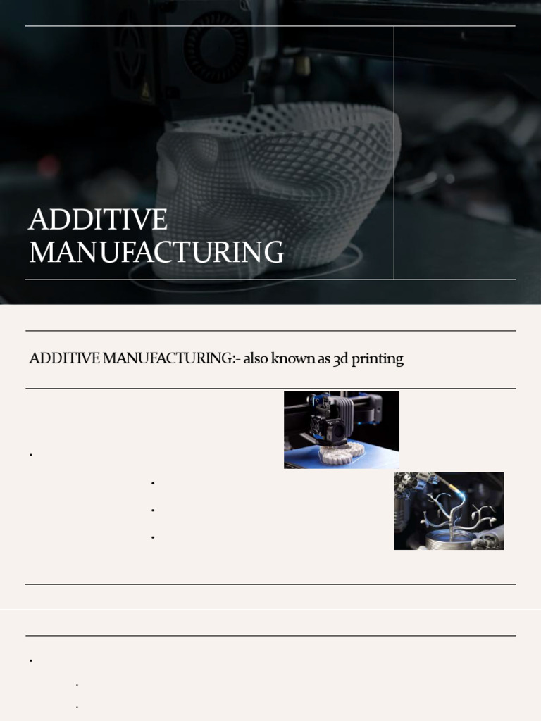Additive Manufacturing | PDF