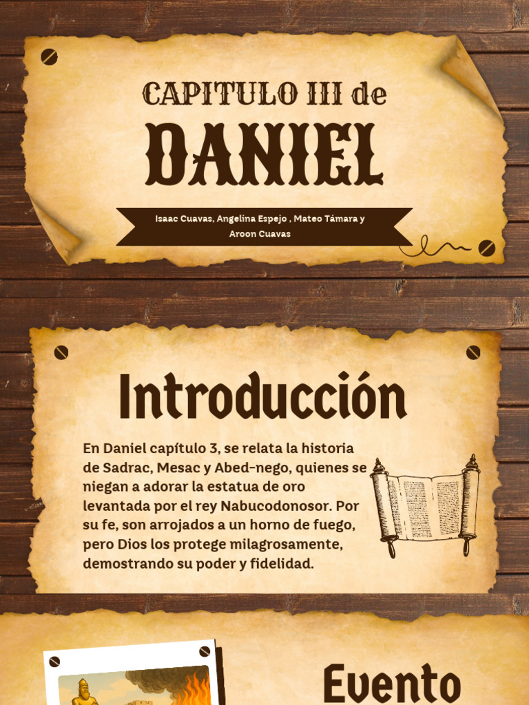 Cap. 3 Daniel | PDF | Nabucodonosor Ii | Contenido bíblico