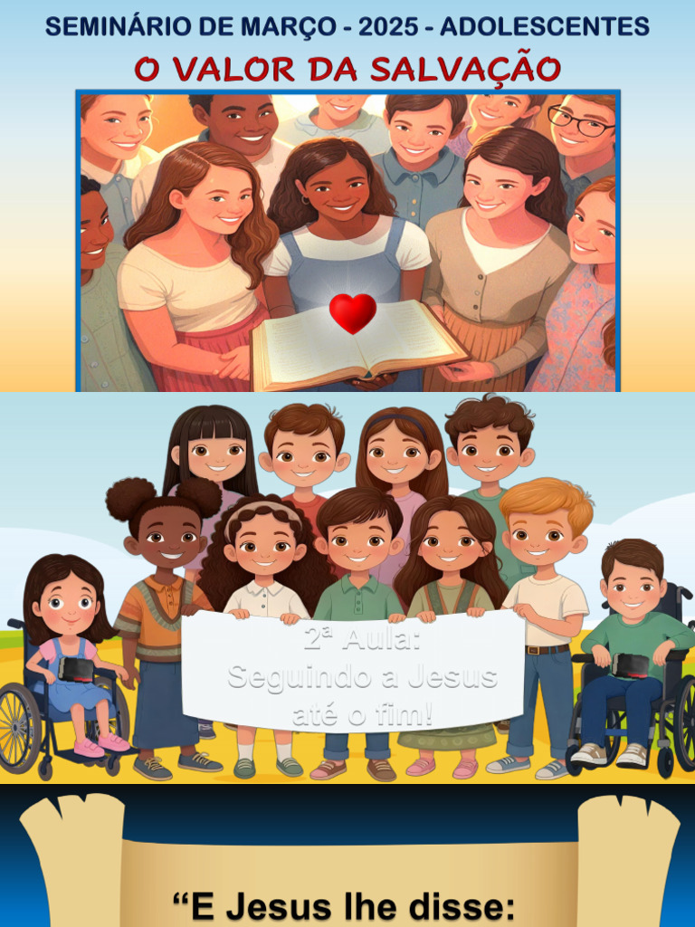 2a Aula - Slides - ADO - Seminario Marco 2025 - o Valor Da Salvacao - Seguindo A Jesus Ate o Fim ...
