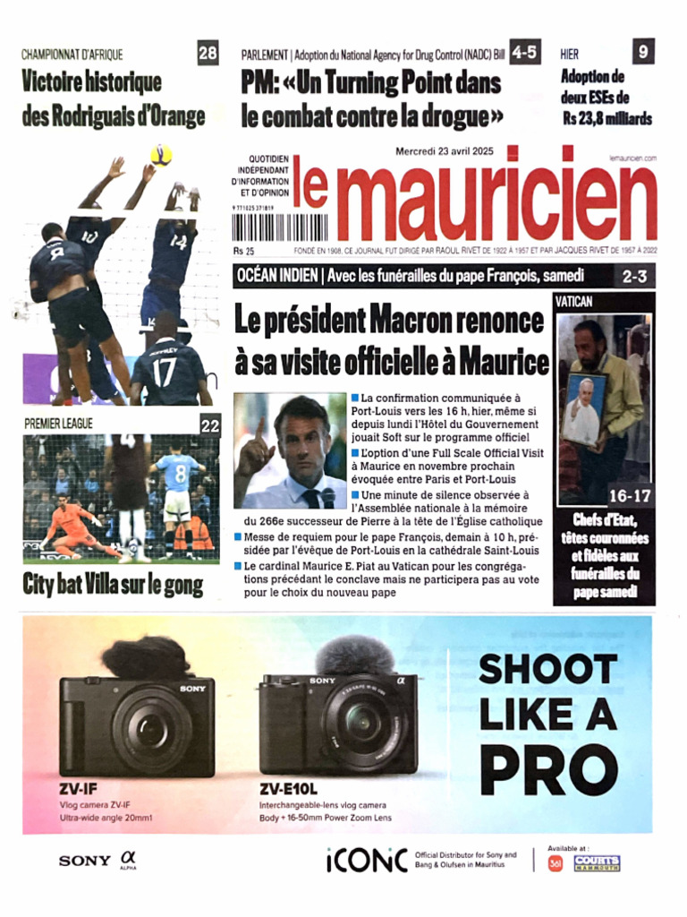 Le Mauricien 23.04.25 | PDF