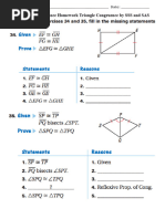 Triangle Congruence Worksheet Guide | PDF | Euclidean Geometry | Euclid