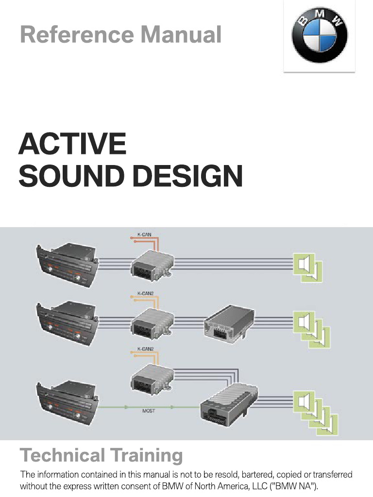 BMW Active Sound Design Manual | PDF | Loudspeaker | Amplifier