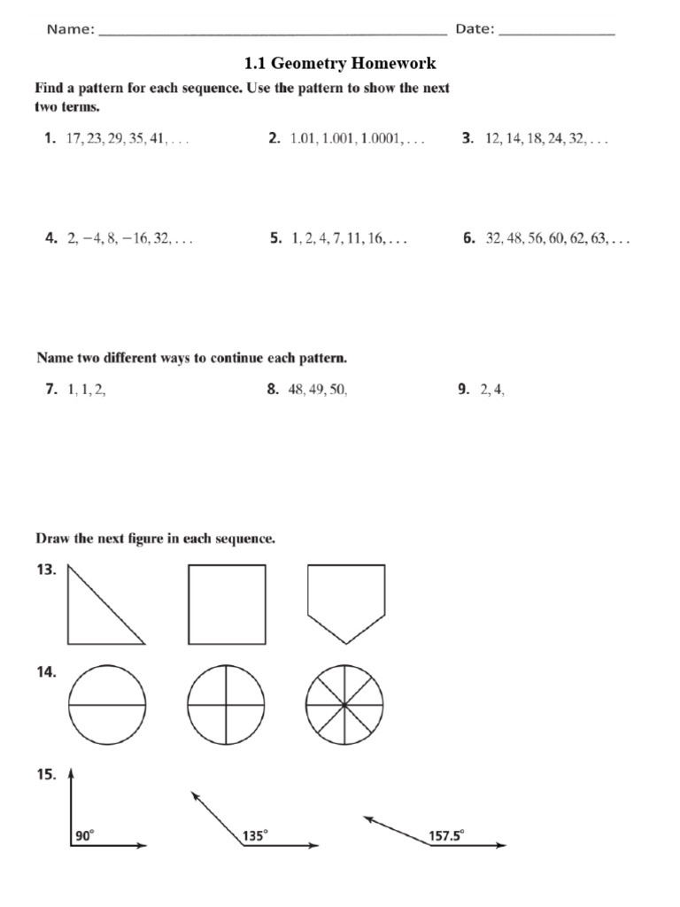 1.1_Geometry_Homework (1) | PDF