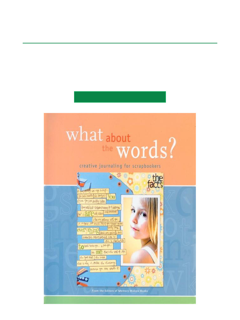 What About The Words? Creative Journaling For Scrapbookers Reference ...