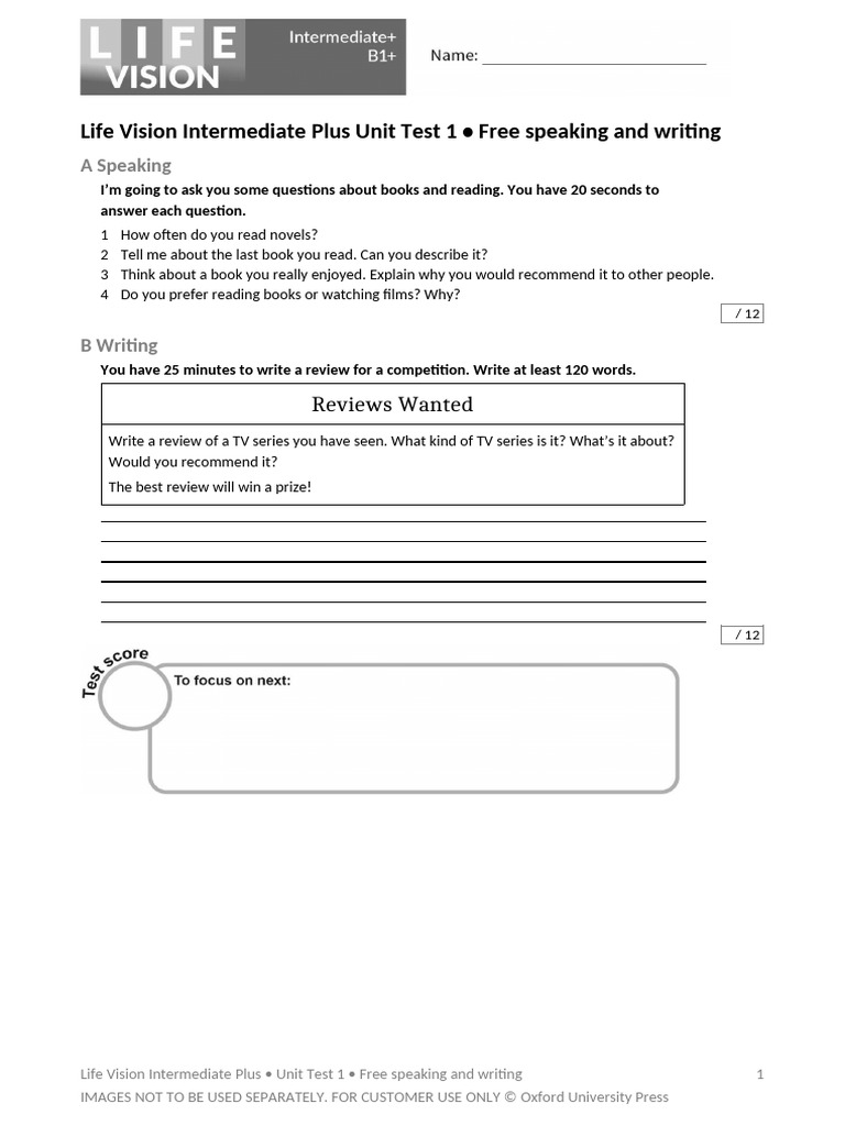 Lif Visi Intp Unit 1 Free | PDF