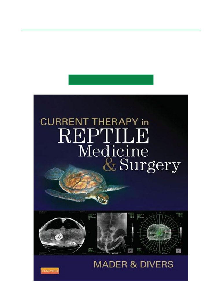 Current Therapy in Reptile Medicine and Surgery Secure Ebook Download ...