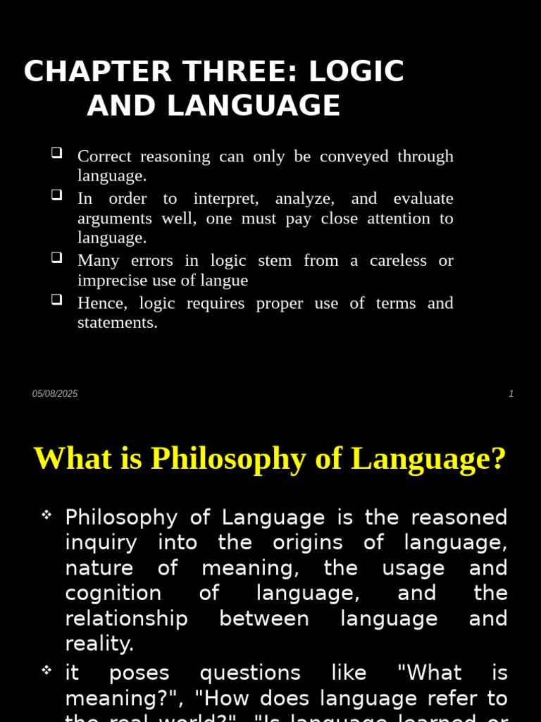 Understanding Logic and Language | PDF | Definition | Semantics