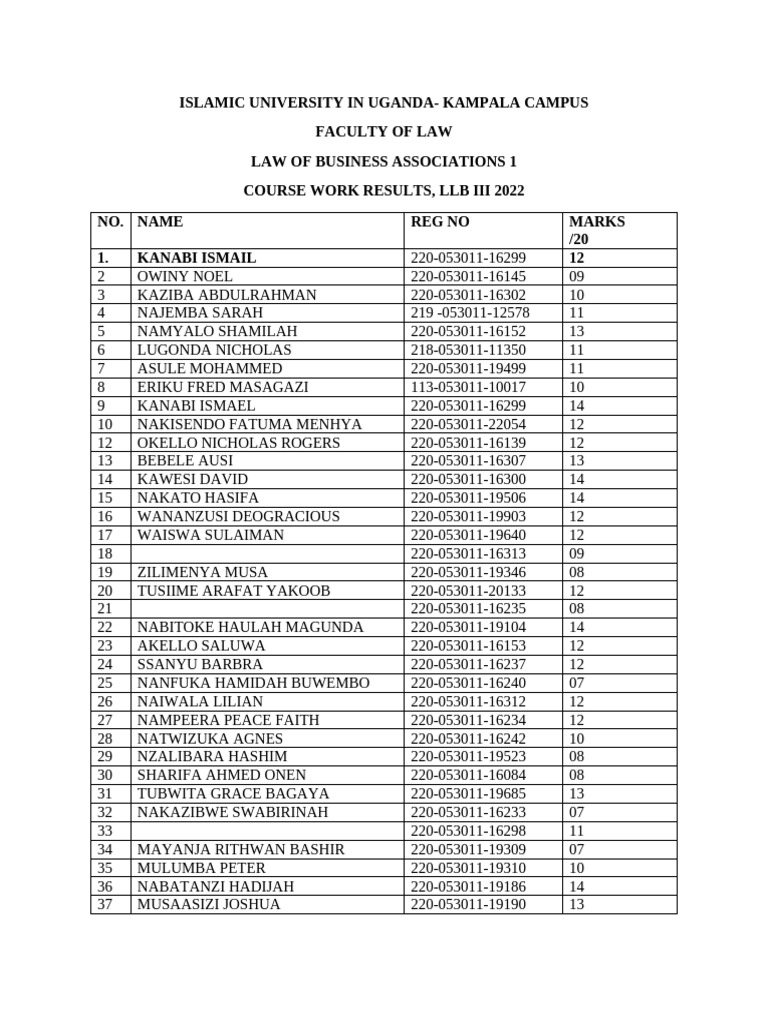 Coursework Marks | PDF
