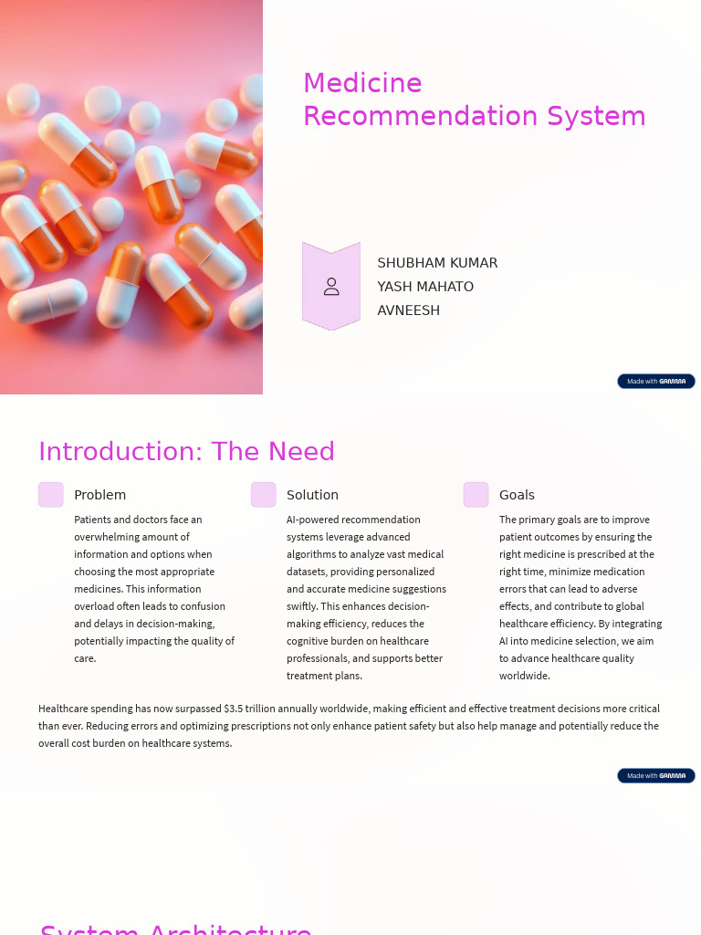 Medicine Recommendation System | PDF | Artificial Intelligence ...