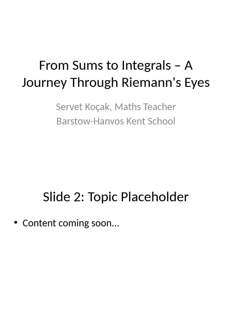 Riemann Sums Presentation 30 Slides | PDF