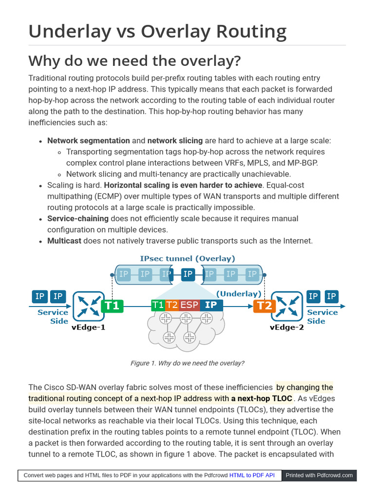 3.1 Underlay Vs Overlay Routing | PDF | Computer Network | Routing
