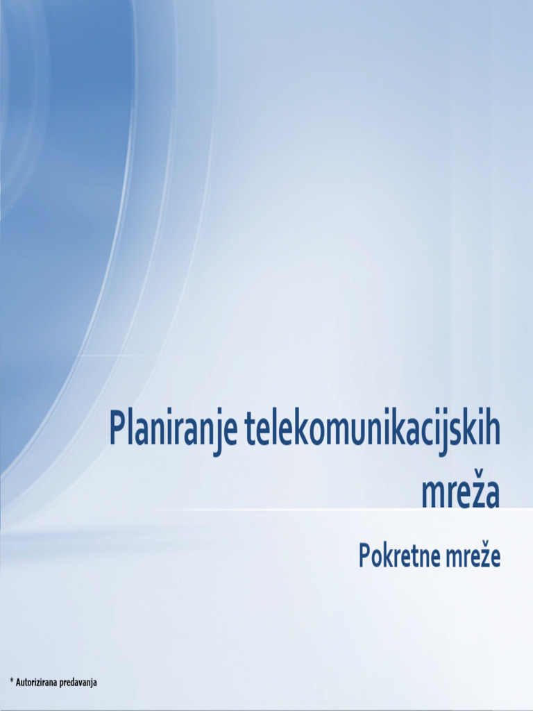 13 Pokretne Mreze 2 | PDF