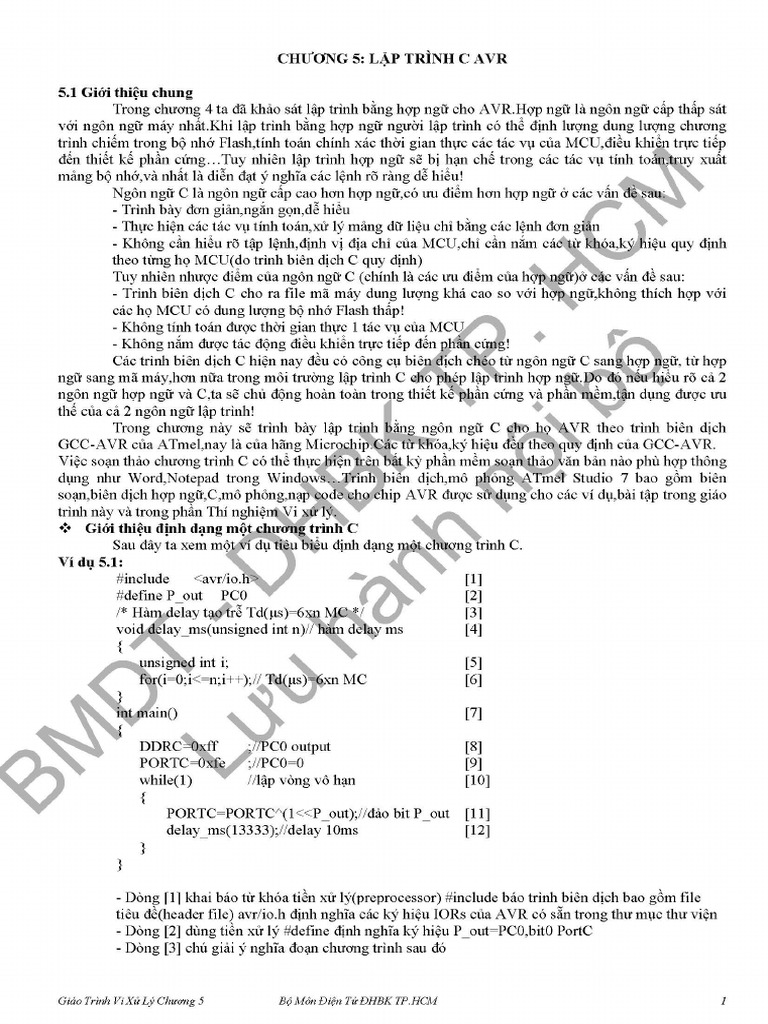 Chuong 5- Lap Trinh C-Avr-sv_image_v1 (1) | PDF