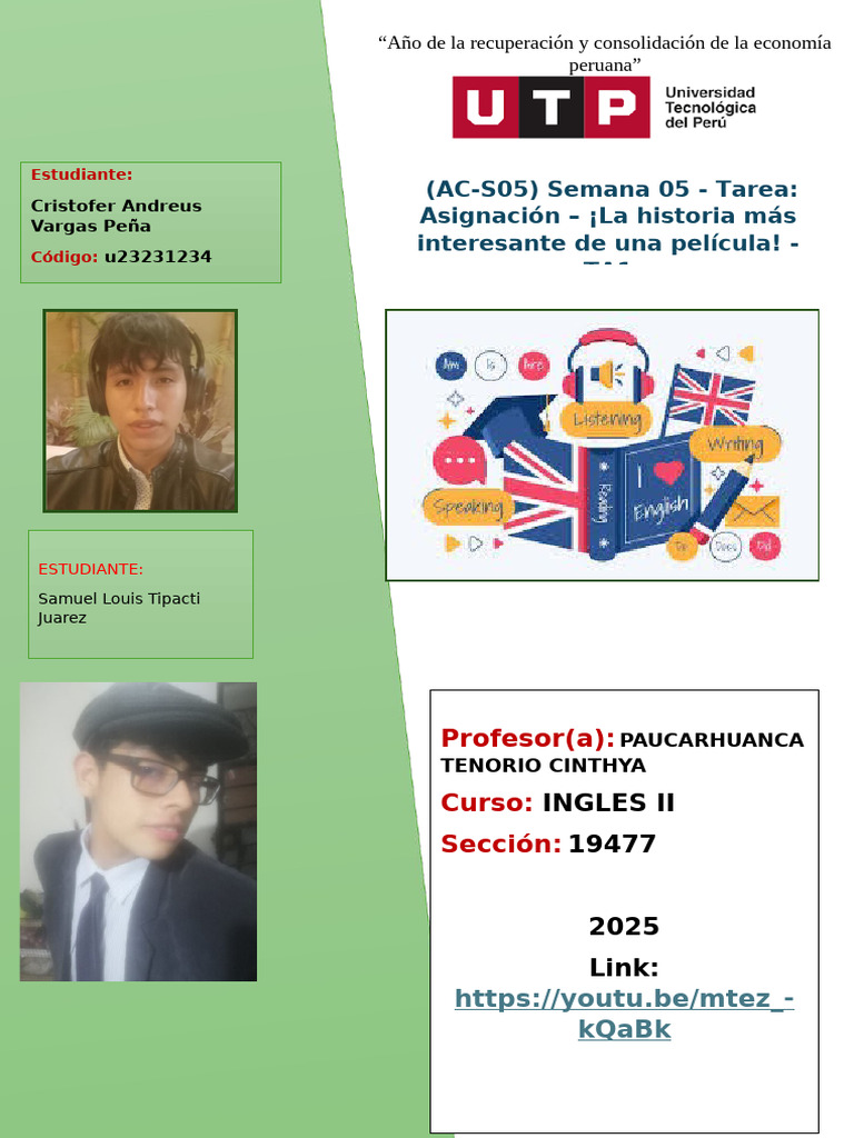 Asignación - ¡La Historia Más Interesante de Una Película! - TA1 | PDF