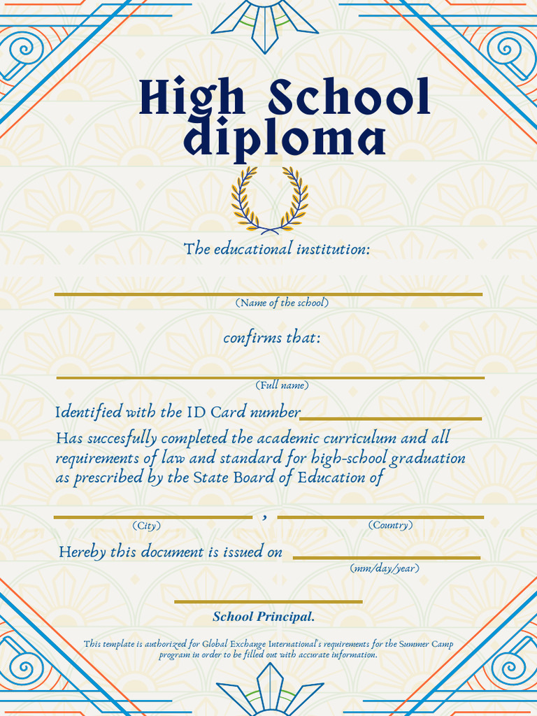 High School Diploma. | PDF