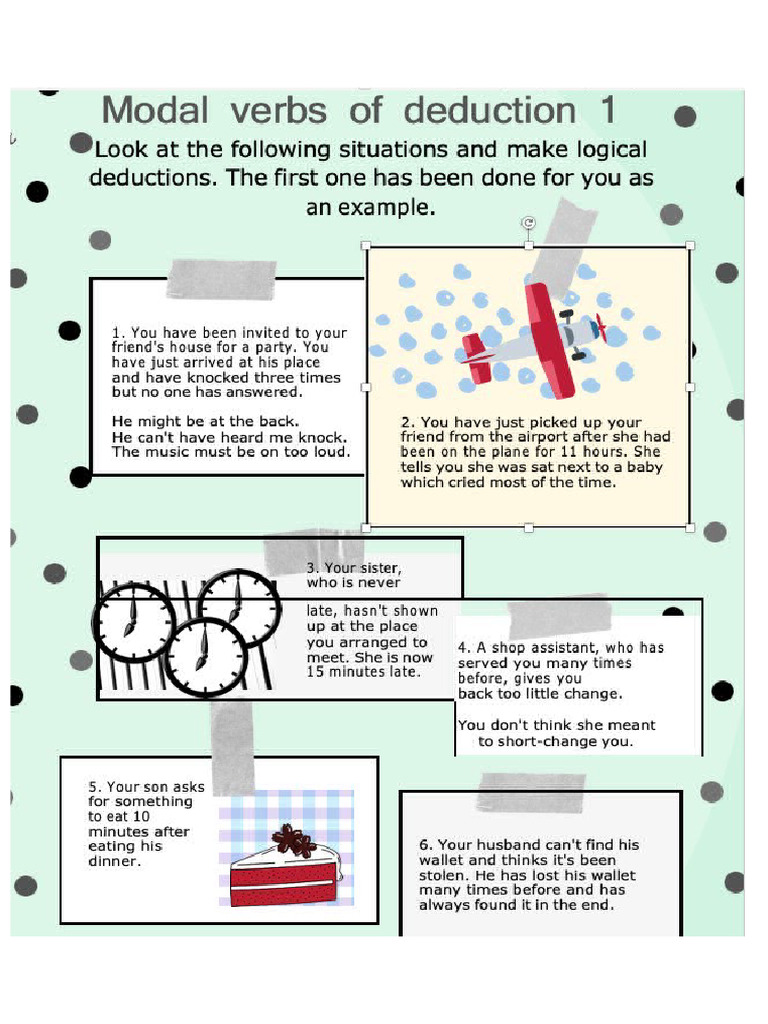 MODALS OF DEDUCTION | PDF