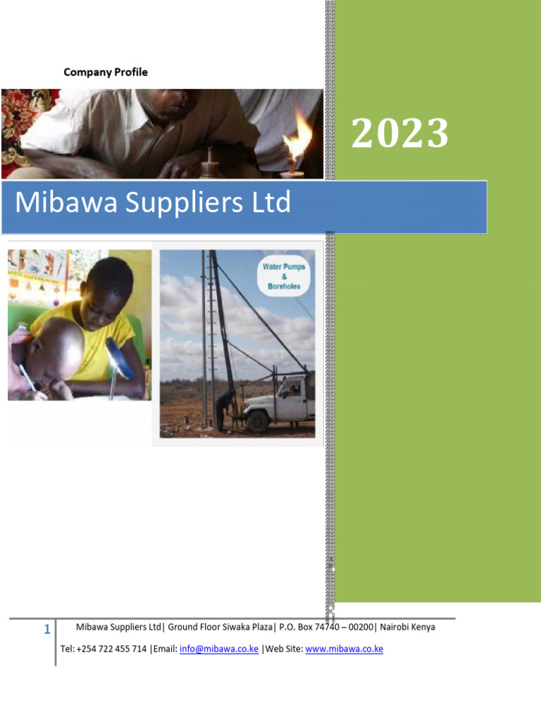 Mibawa Suppliers Ltd: Solar & Borehole Solutions | PDF | Solar Power ...