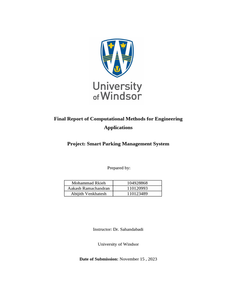 Smart Parking Management System | PDF | Arduino | Graphical User Interfaces