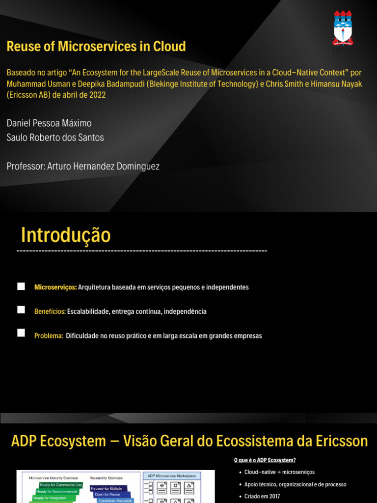 Seminário - Reuse of Microservices in Cloud | PDF
