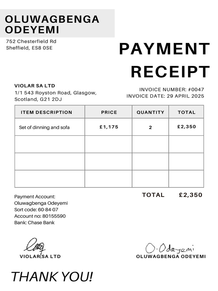 Payment Invoice | PDF