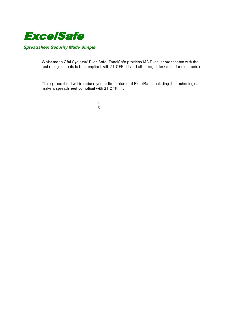 Welcome To ExcelSafe | PDF | Spreadsheet | Information Retrieval