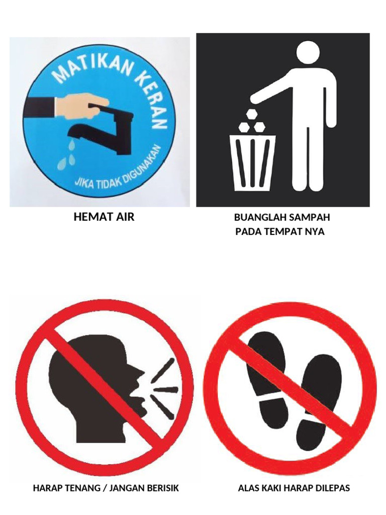 Rambu Di Sekolah | PDF