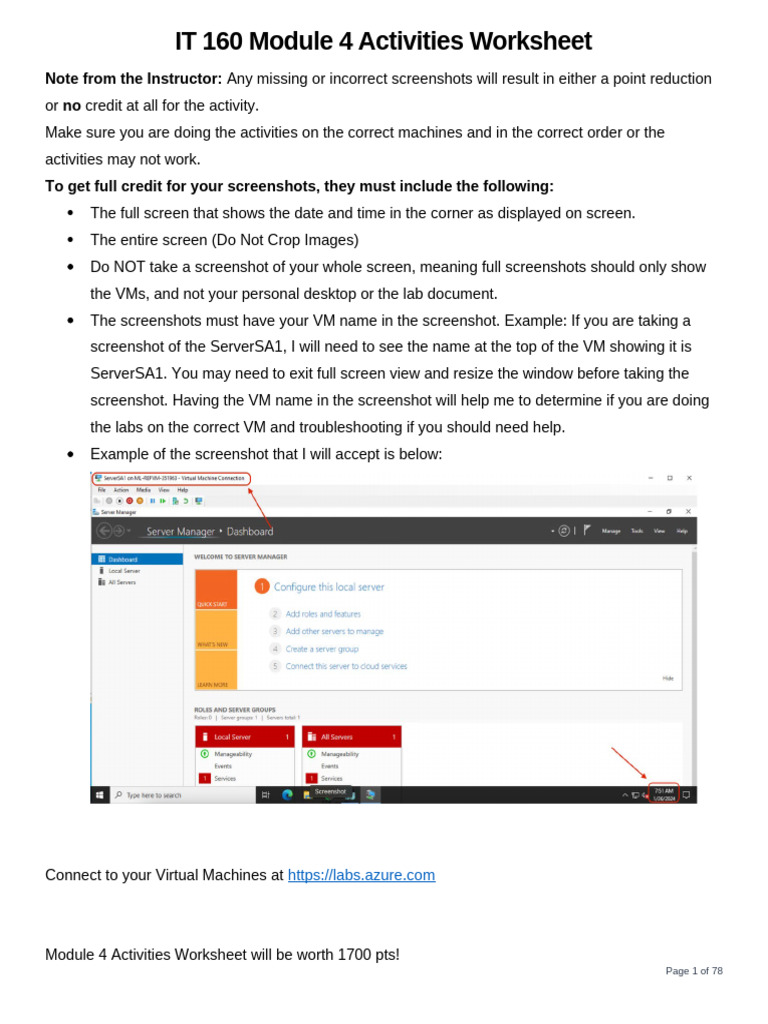 IT 160 Module 4 Activities Worksheet (Updated Fall 2024) | PDF | Group ...