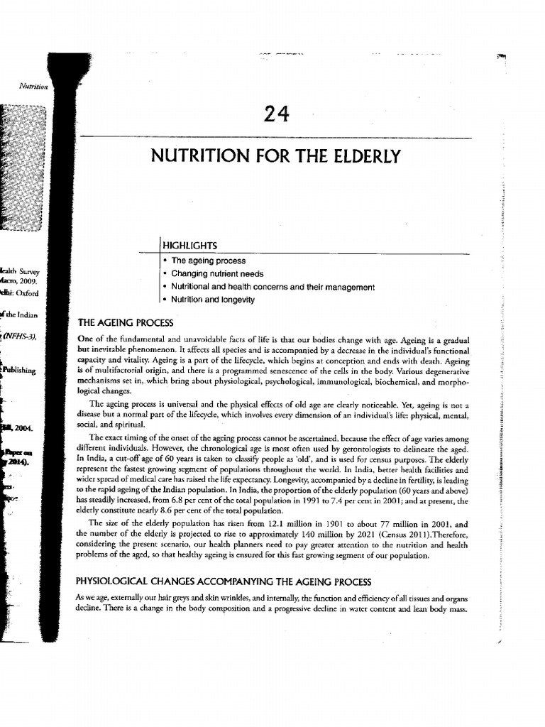 Nutrition Elderly | PDF