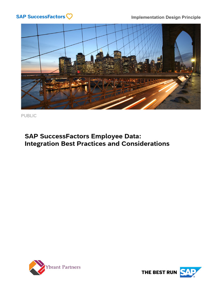 SAP SuccessFactors Employee Data - Integration Best Practices and ...