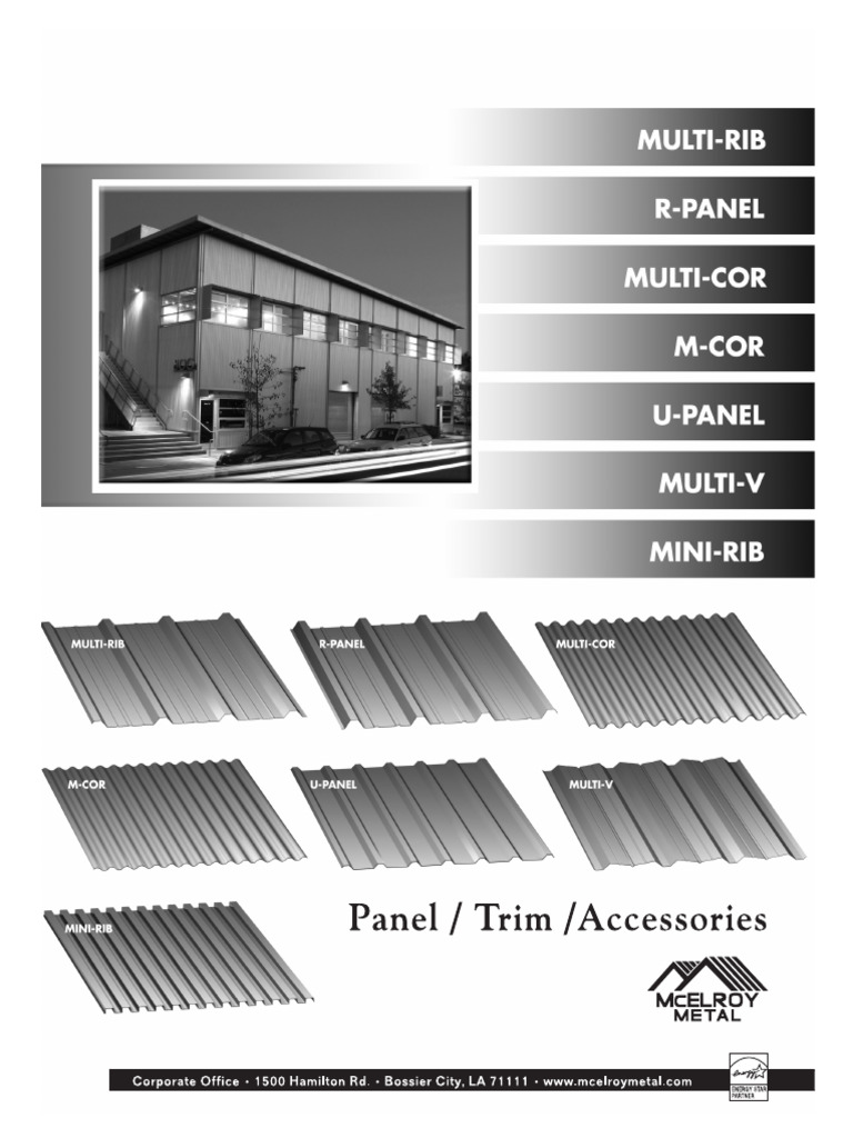 McElroy Metal Roof & Wall Panels | PDF | Building Engineering