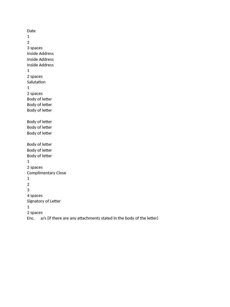 Essential Letter Parts | PDF