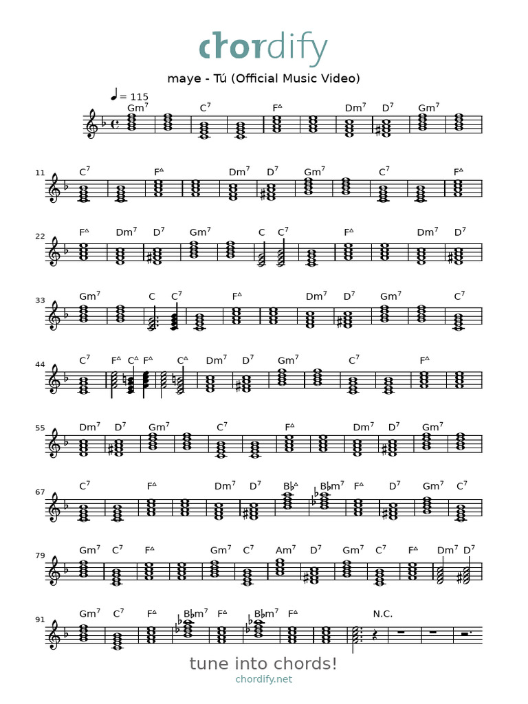 Maye - Tú (Official Music Video) | PDF | Musical Techniques | Elements ...