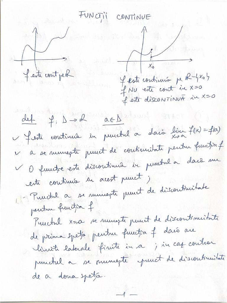 Functii Continue | PDF