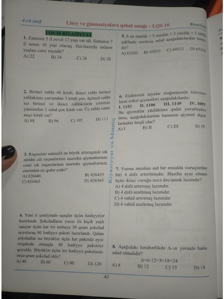 LQS 10 (4-Cu Sinif) | PDF