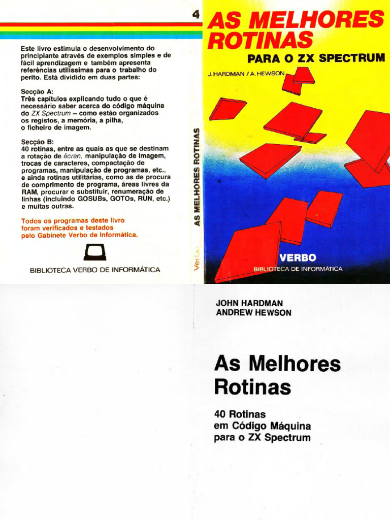 40BestMachineCodeRoutinesForTheZXSpectrum (AsMelhoresRotinasParaAZXSpectrum) (Verbo) | PDF