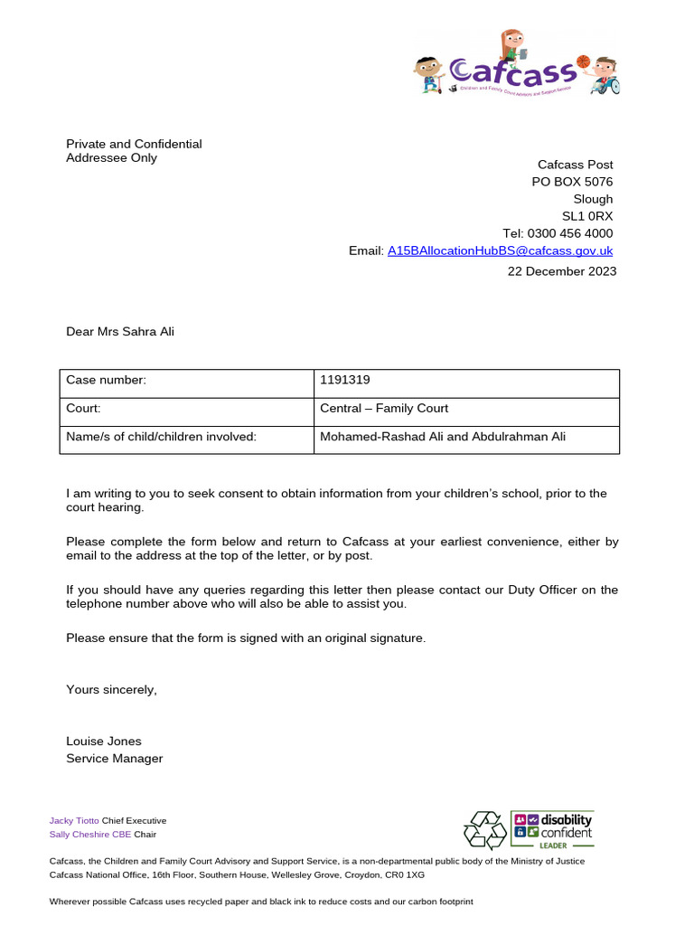 Ali 1191319 Consent To Obtain Information Mrs Sahra Ali 22122023091251 ...