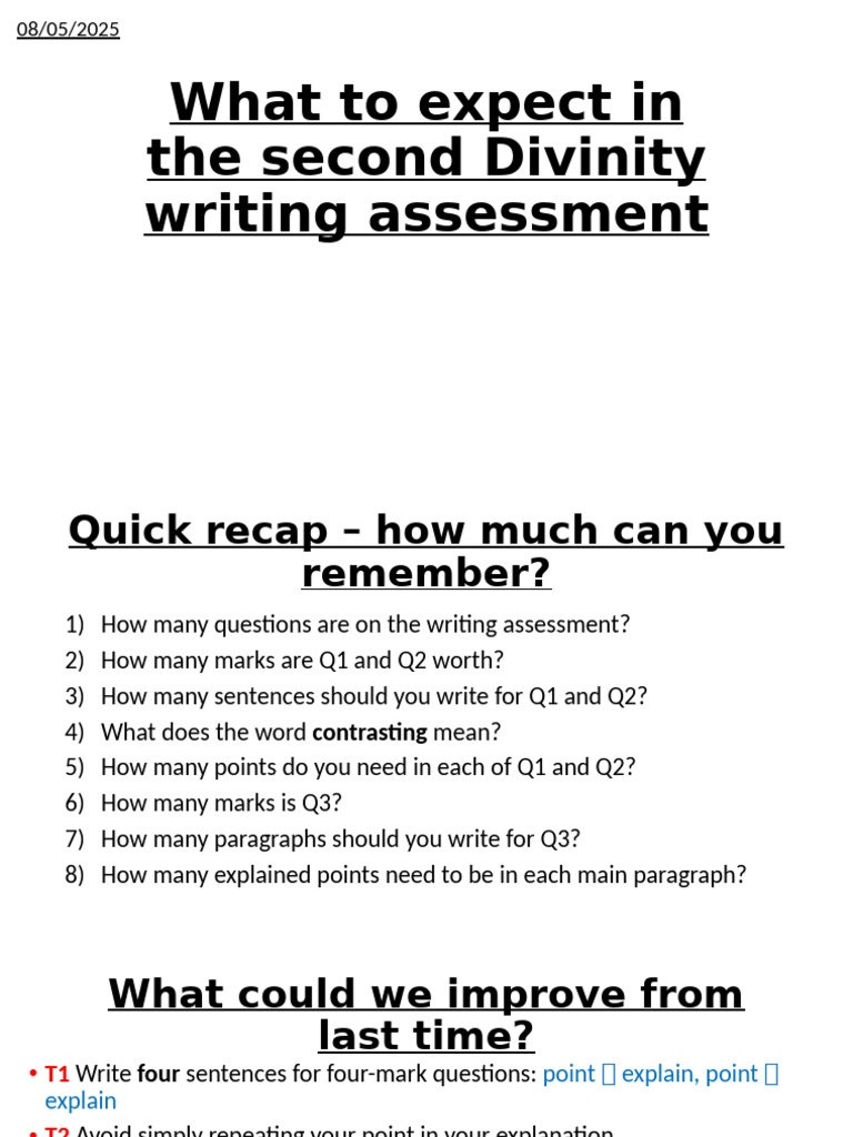 Assessment 2 - Jesus Teachings - Prep | PDF
